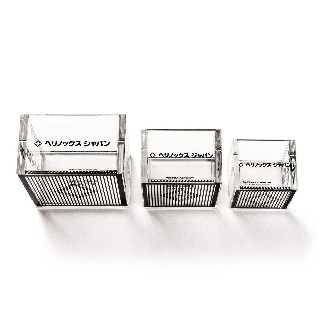 SAKESKIE×Helinox Sakemasu Stacking 3pcs - Clear – Helinox Japan